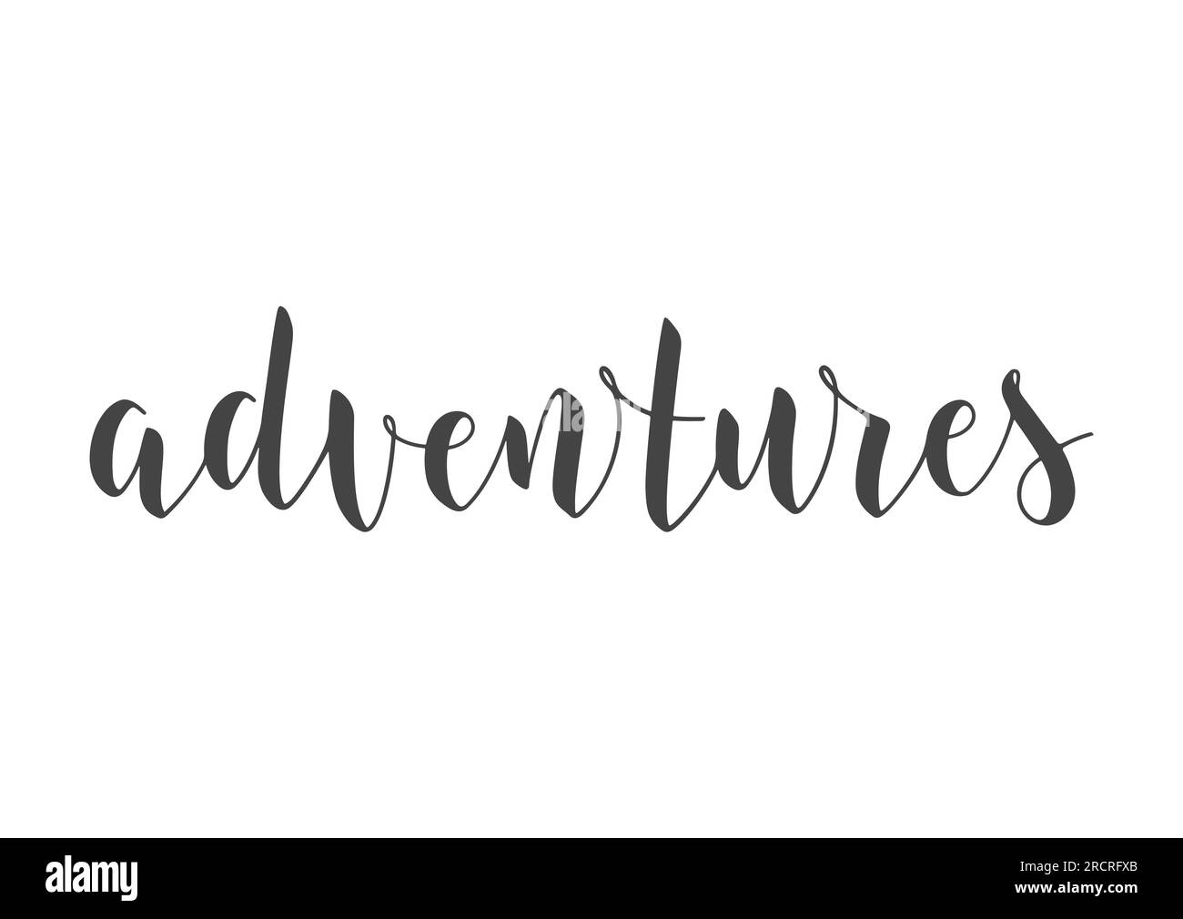 Vector Stock Illustration. Handwritten Lettering of Adventures ...