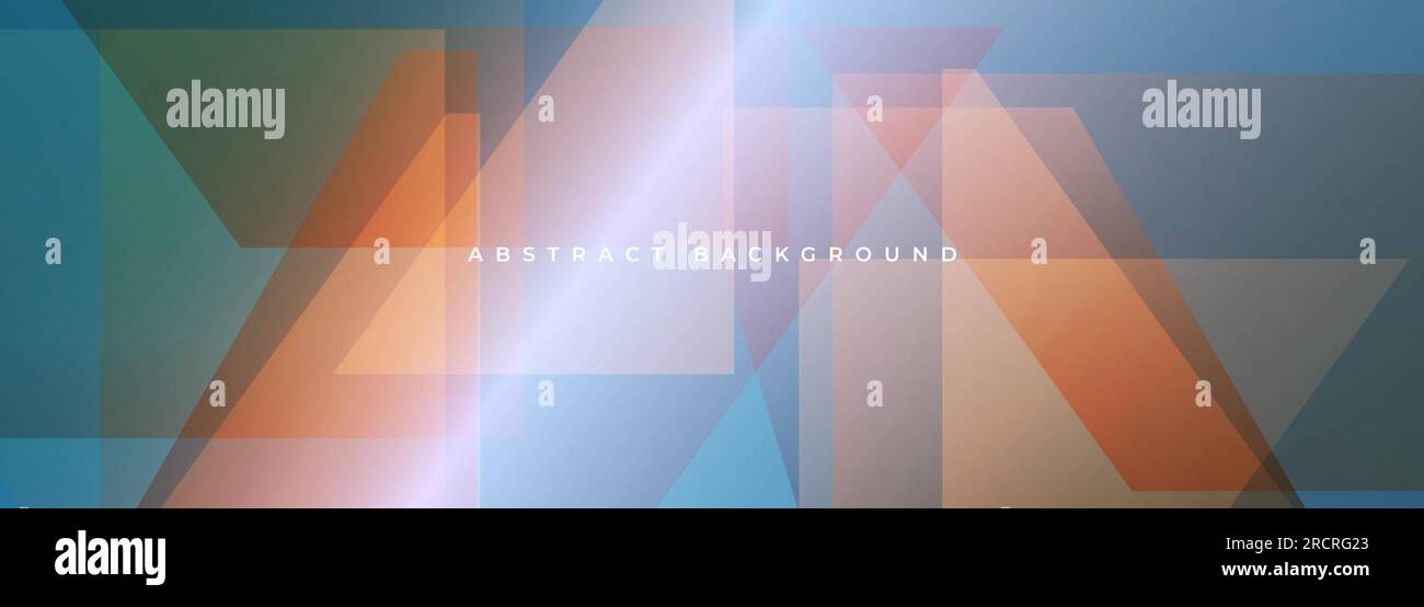 Colorful geometric modern abstract wide banner with triangle shapes. Colored geometrical vector ...