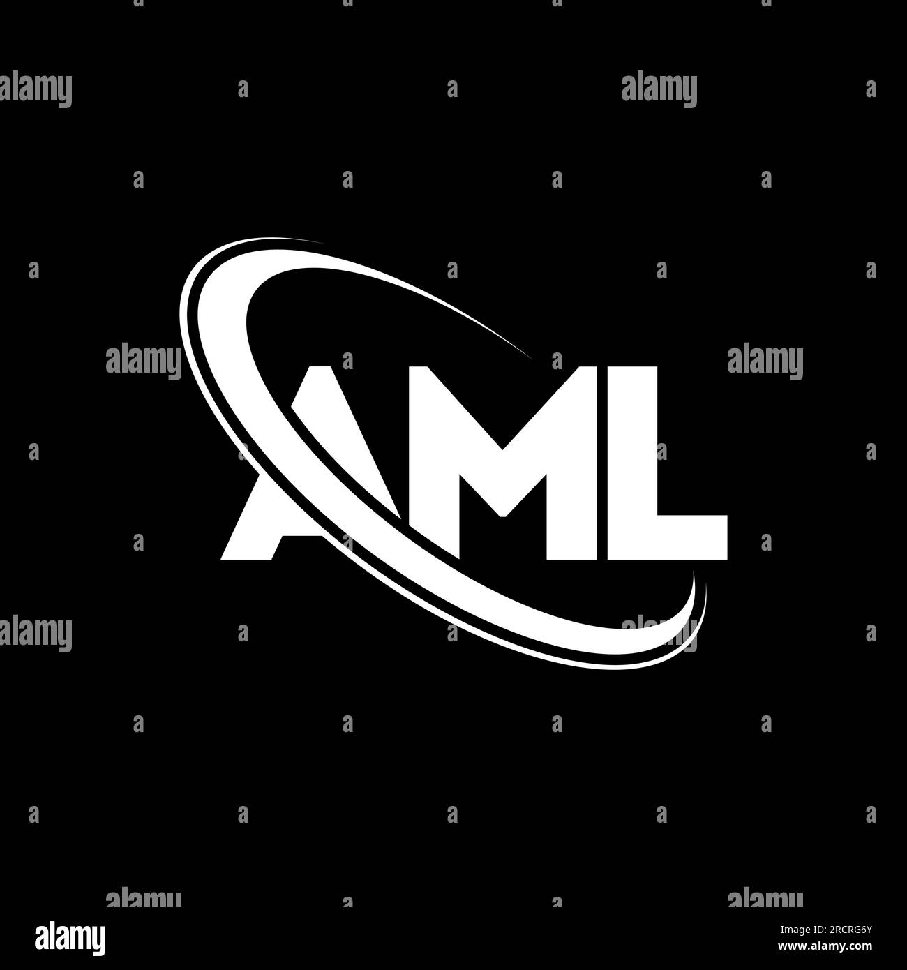 AML logo. AML letter. AML letter logo design. Initials AML logo linked ...