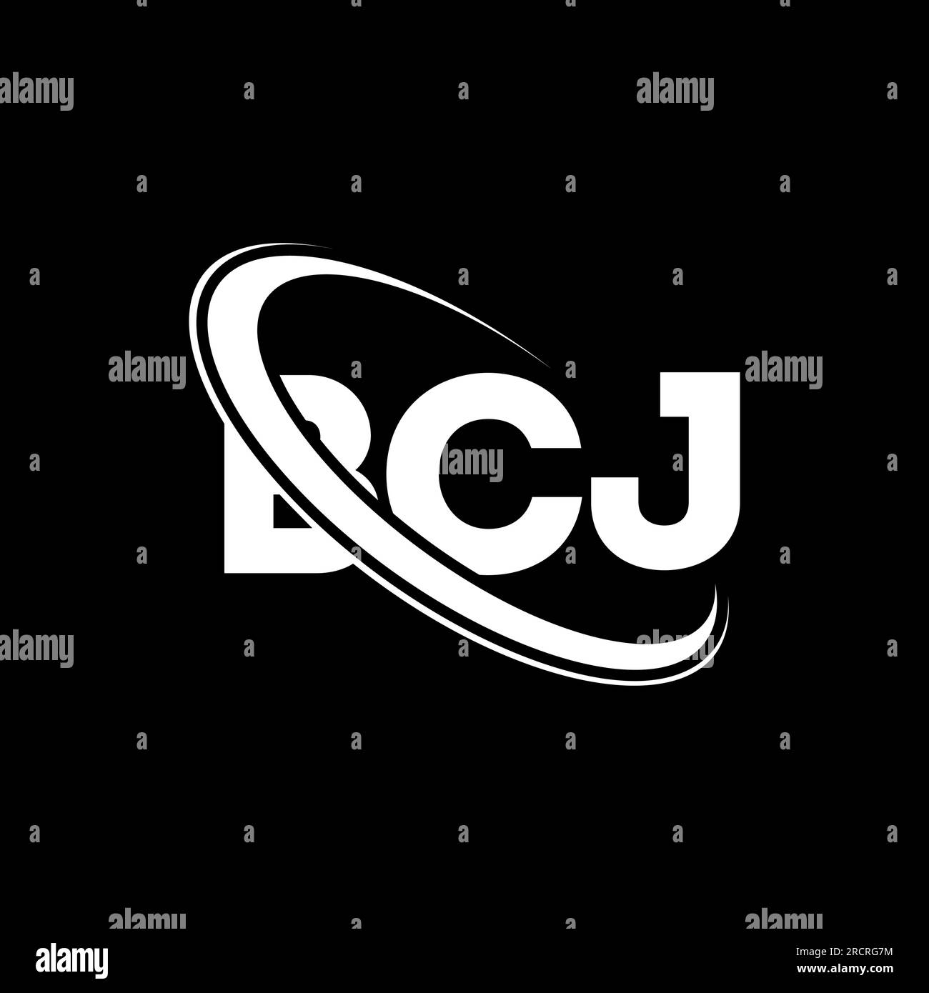 BCJ logo. BCJ letter. BCJ letter logo design. Initials BCJ logo linked ...