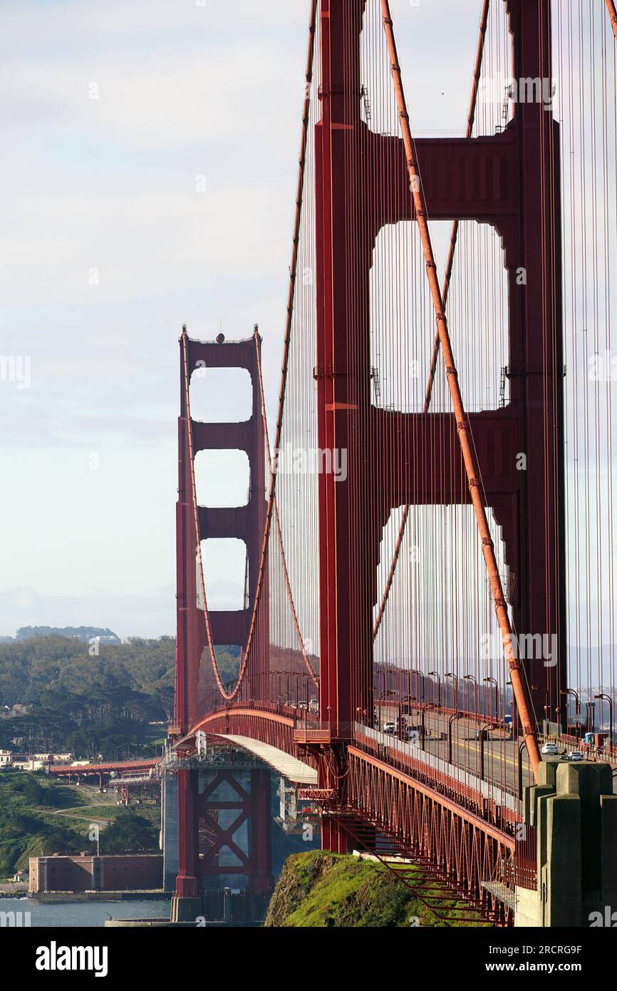 Golden Gate Bridge, suspension bridge,San Francisco, California, USA ...