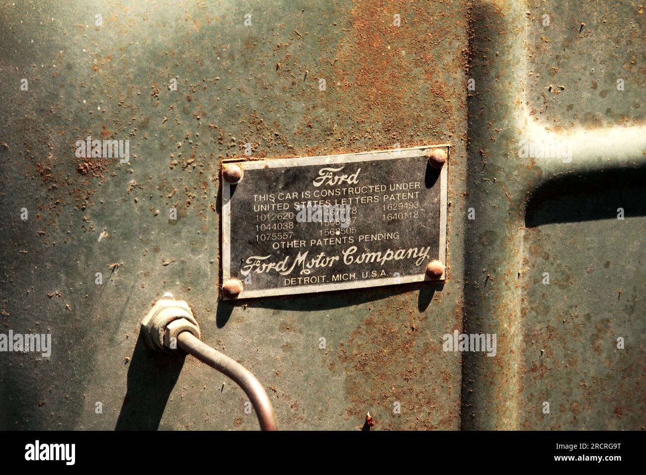 Ford Motor Company patent label Stock Photo - Alamy