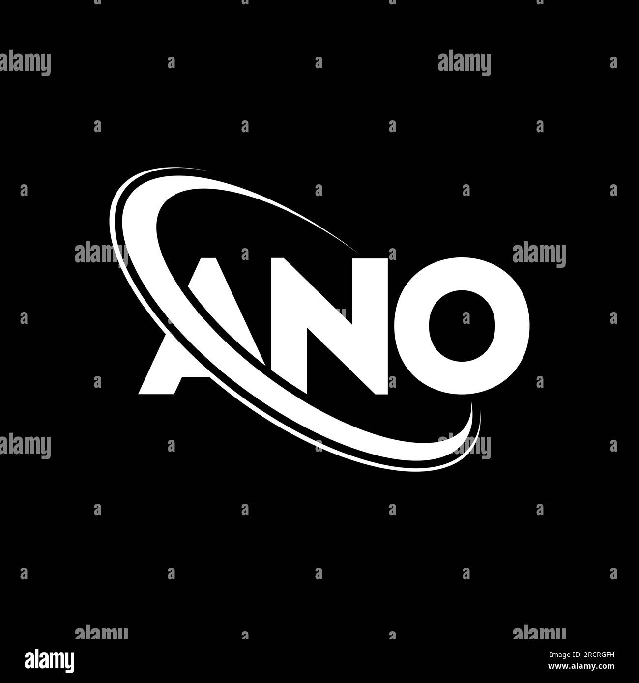 ANO logo. ANO letter. ANO letter logo design. Initials ANO logo linked ...