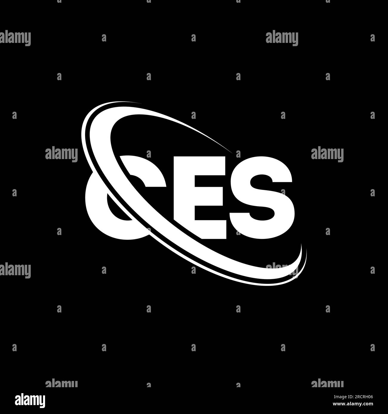CES logo. CES letter. CES letter logo design. Initials CES logo linked ...