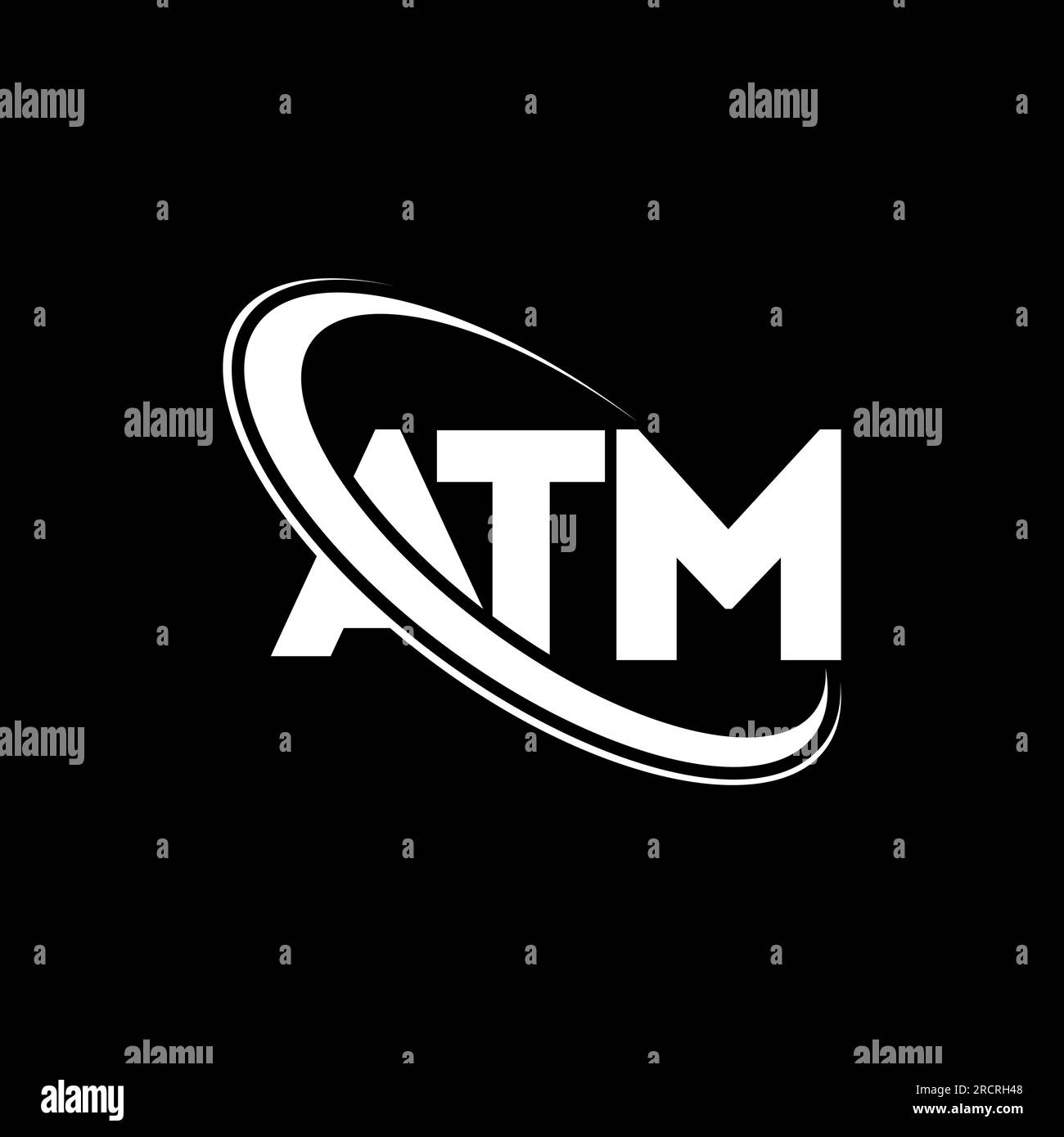 ATM logo. ATM letter. ATM letter logo design. Initials ATM logo linked ...