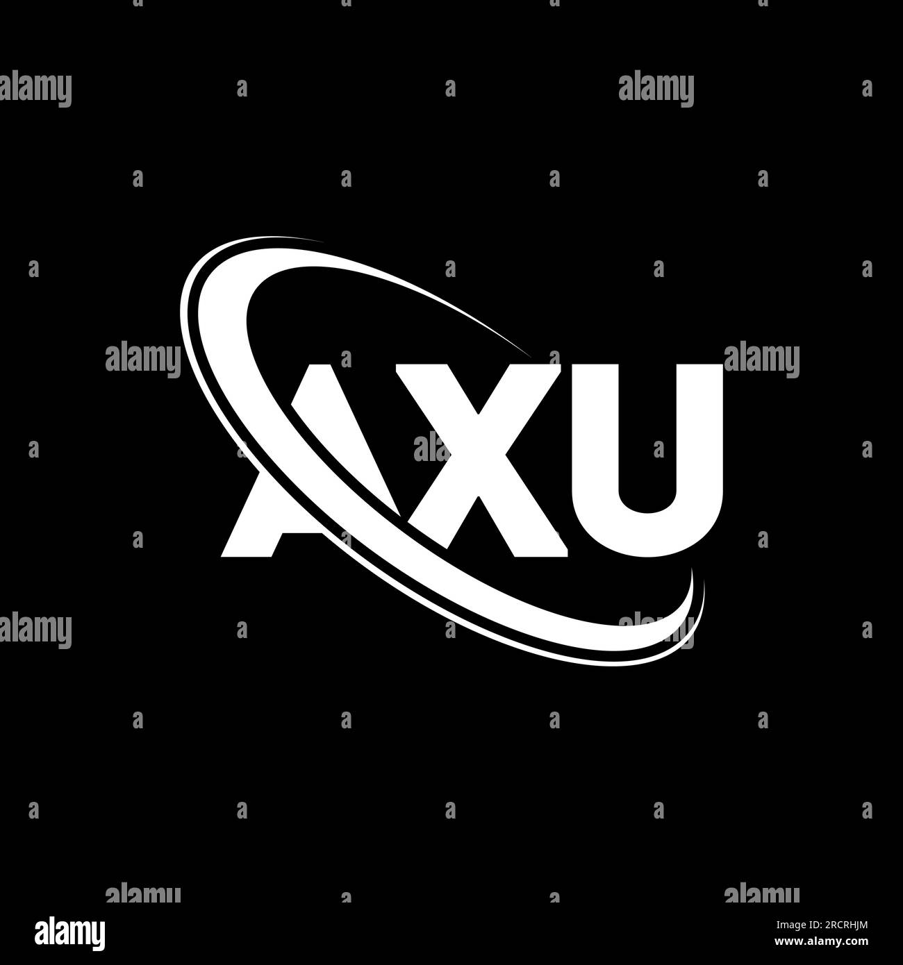 Axu logo design hi-res stock photography and images - Alamy