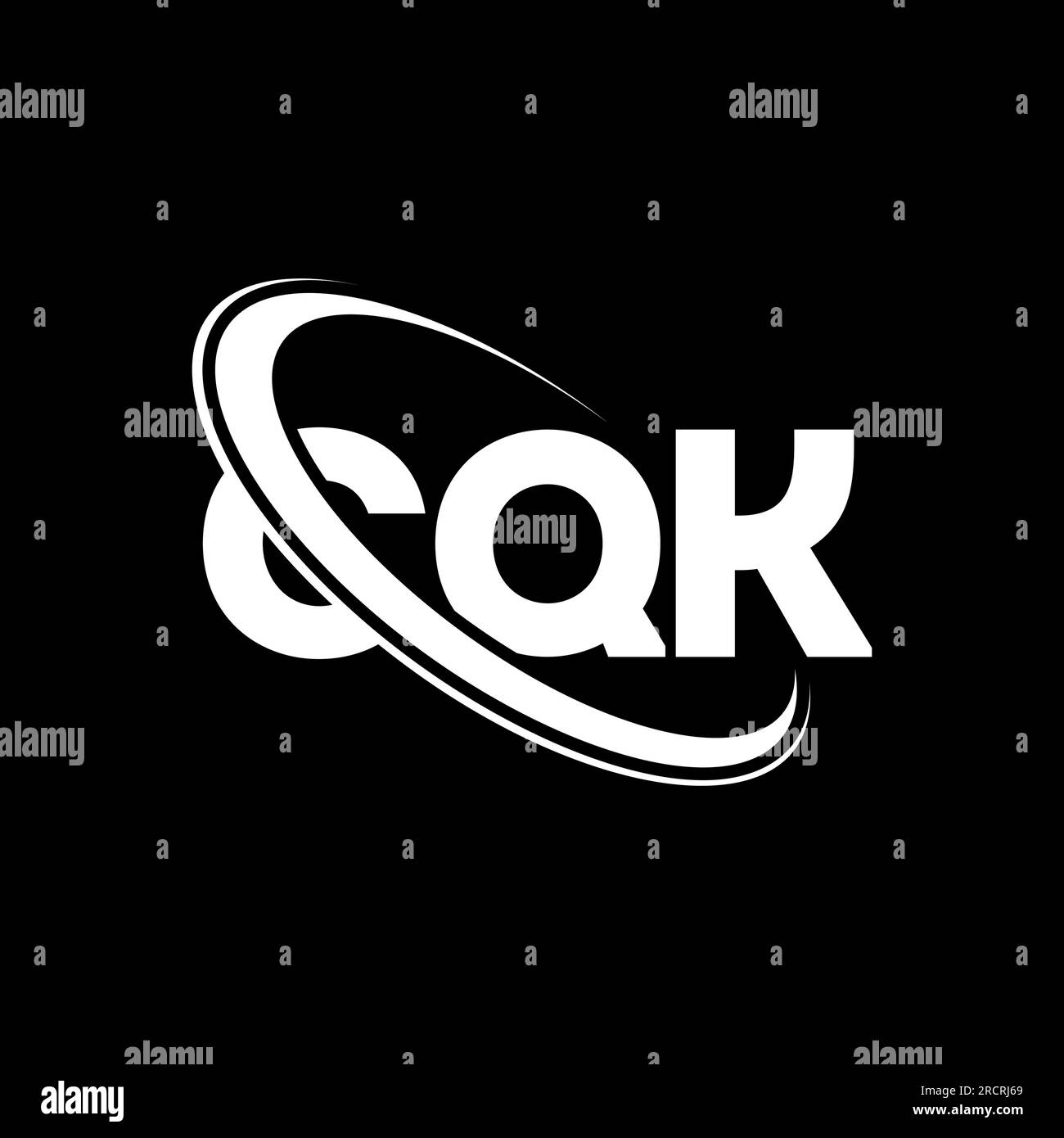 CQK logo. CQK letter. CQK letter logo design. Initials CQK logo linked ...