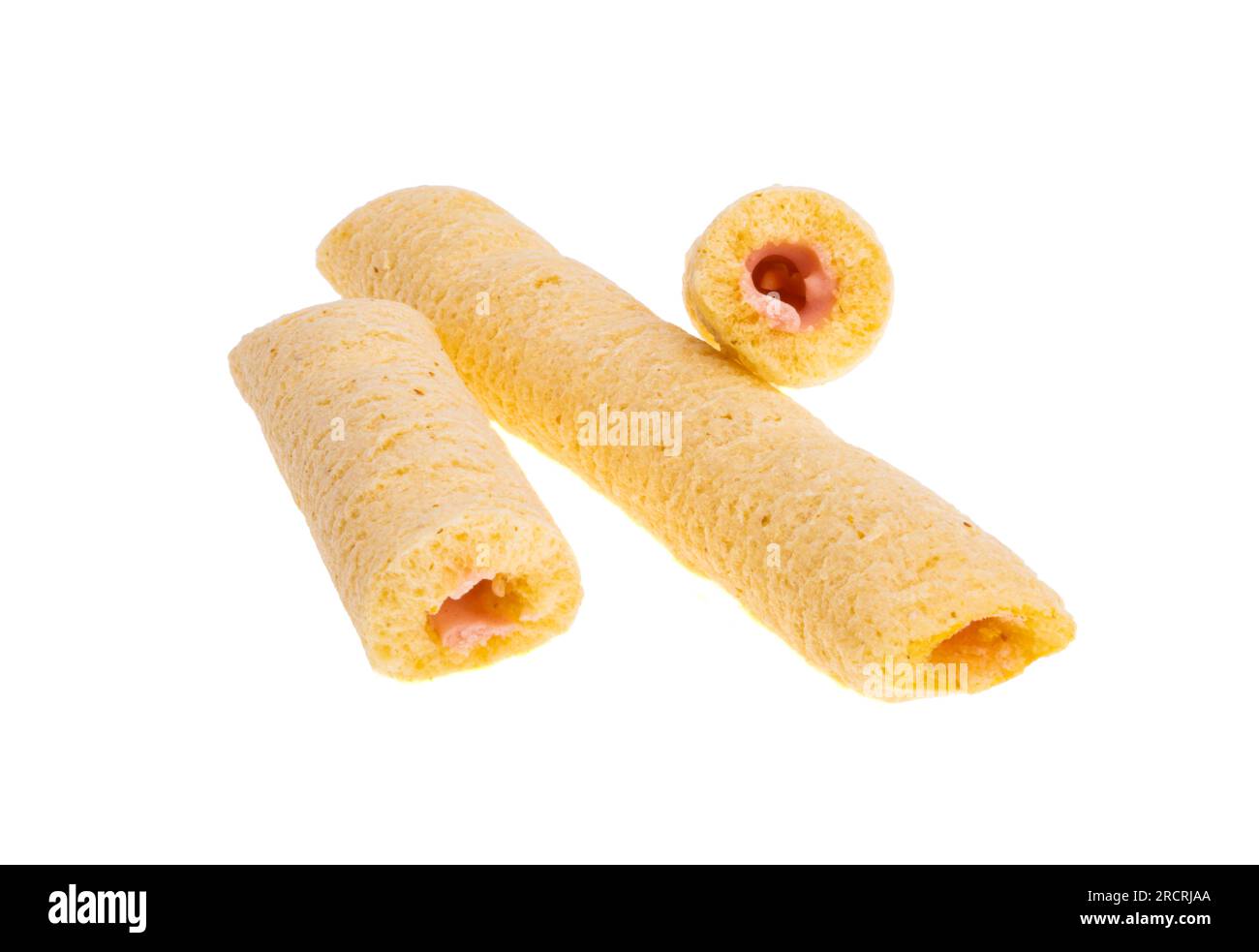 crispy tubules isolated on white background Stock Photo - Alamy