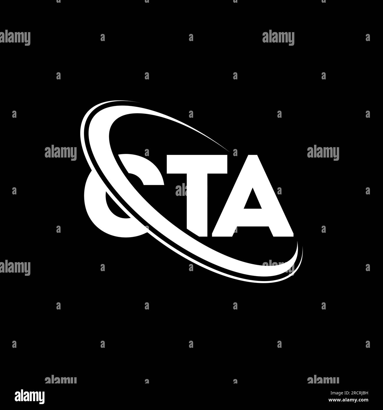 CTA logo. CTA letter. CTA letter logo design. Initials CTA logo linked ...