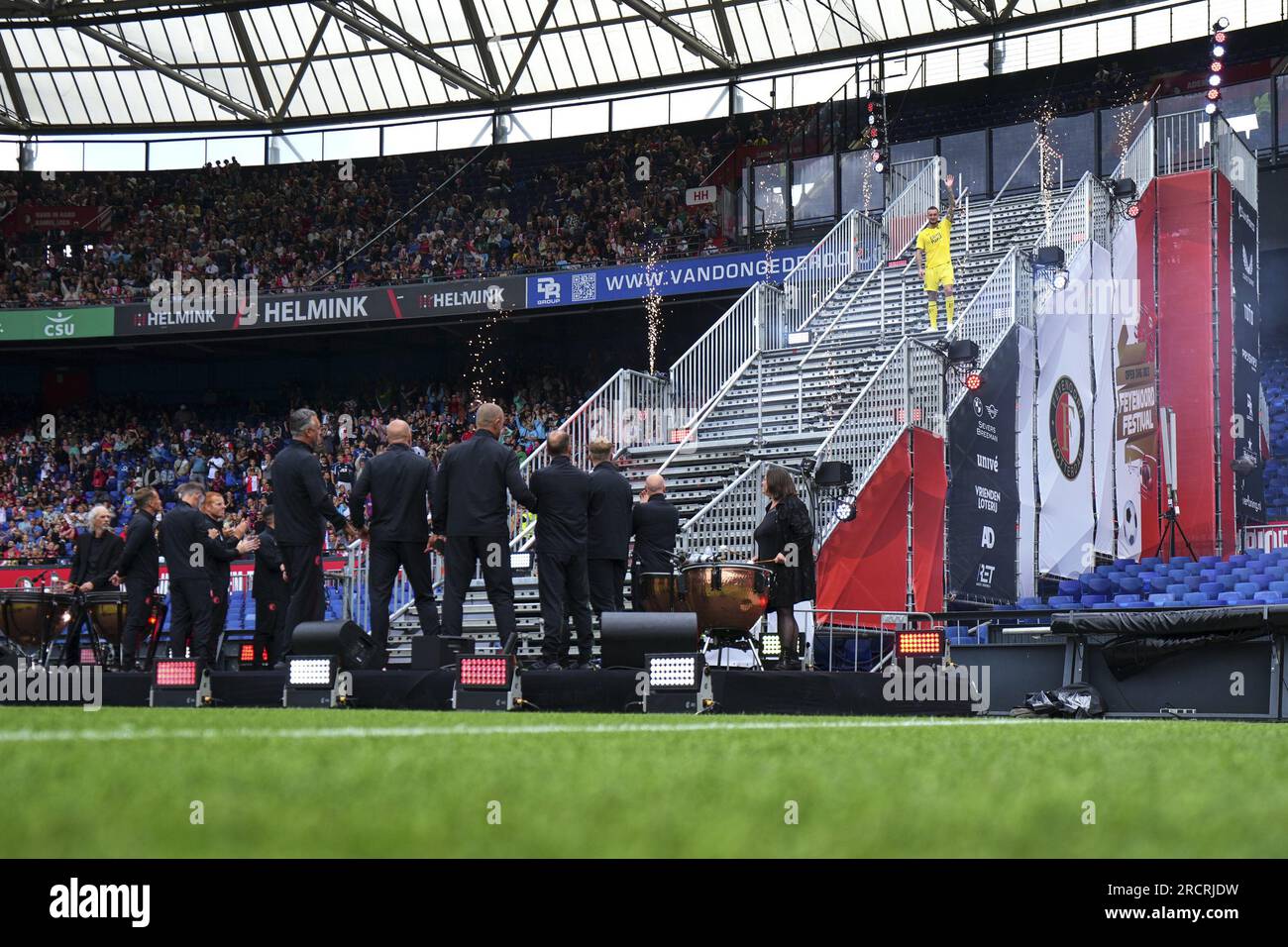 Rotterdam - Feyenoord keeper Justin Bijlow during the Open house ...