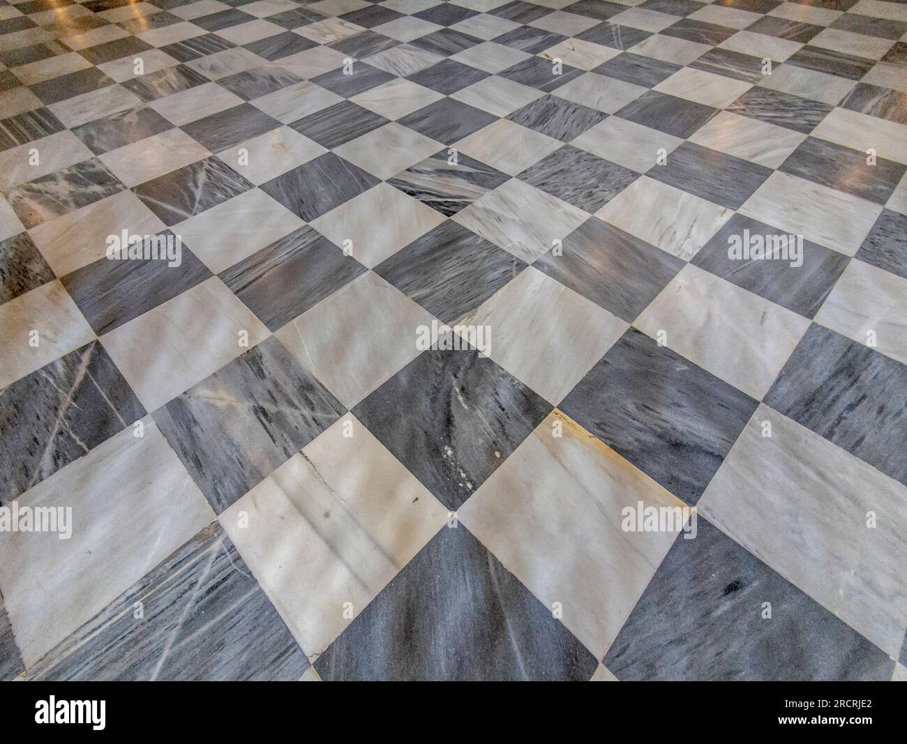 Symmetry and Elegance Unleashed: Captivating Marble Checkered Floor ...