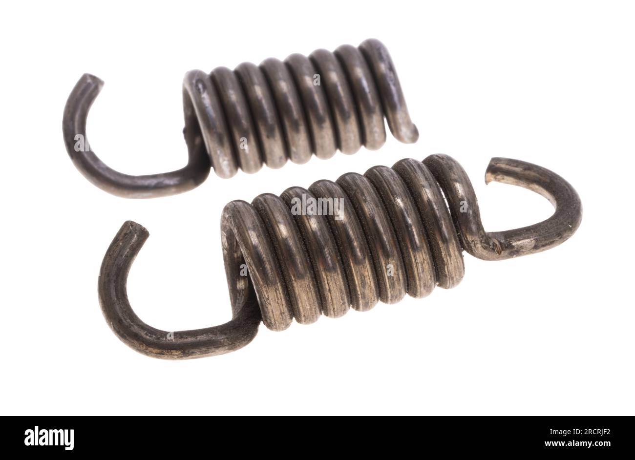 metal spring isolated on white background Stock Photo - Alamy