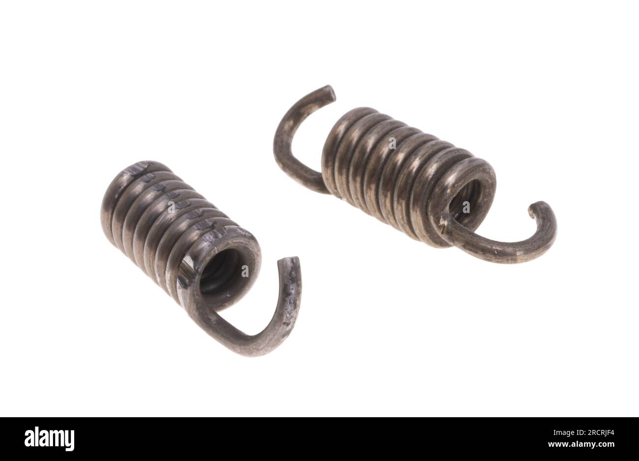 metal spring isolated on white background Stock Photo - Alamy