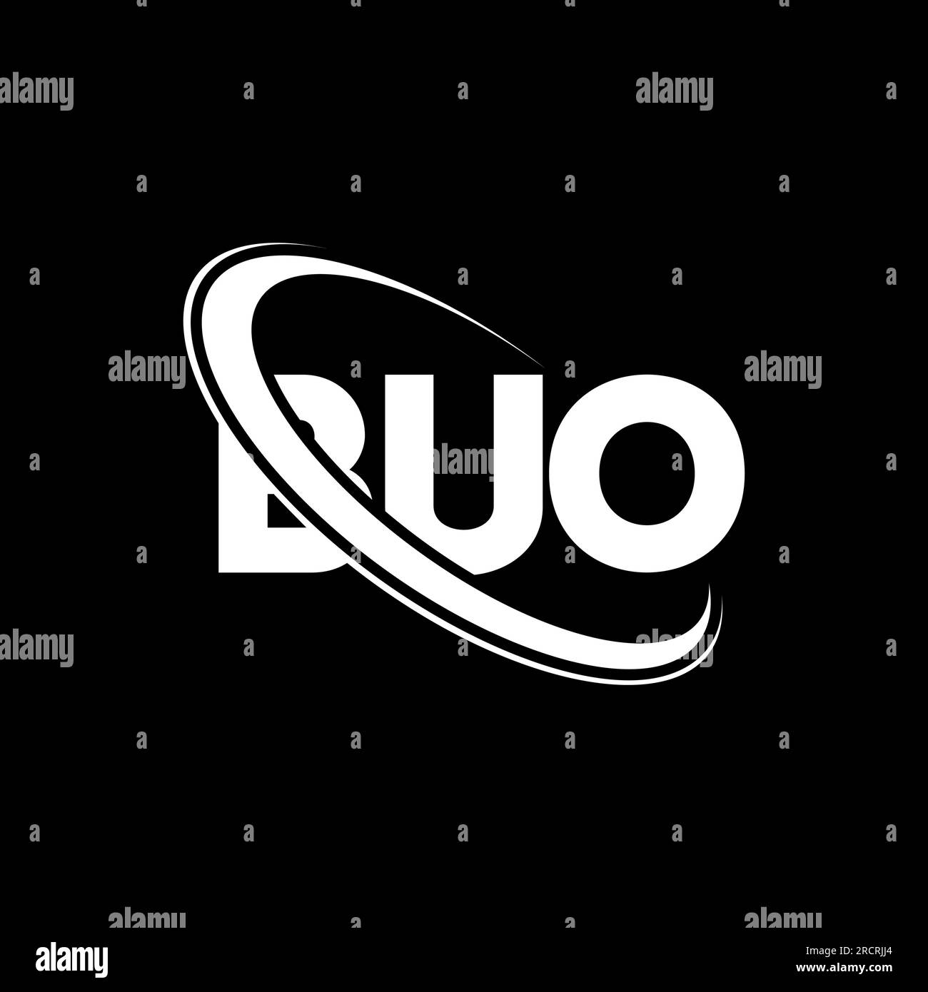 BUO logo. BUO letter. BUO letter logo design. Initials BUO logo linked ...