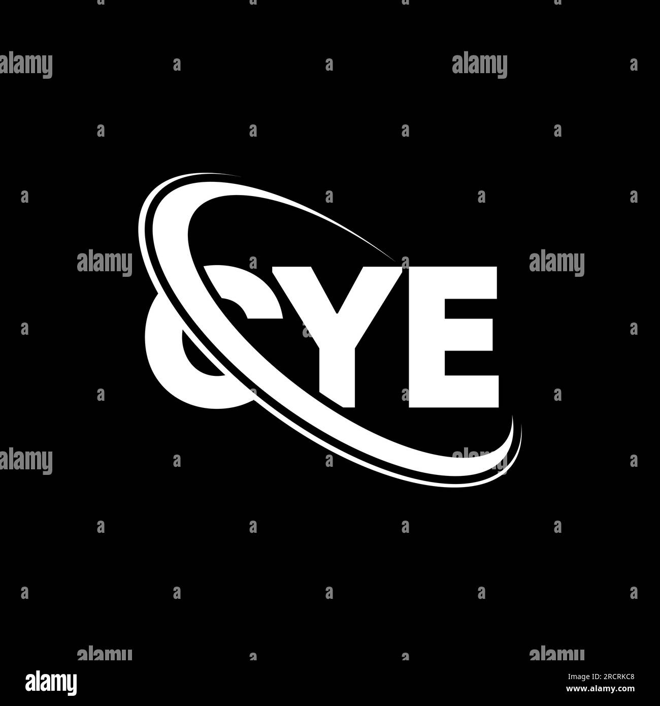 Cye minimalist logo Black and White Stock Photos & Images - Alamy