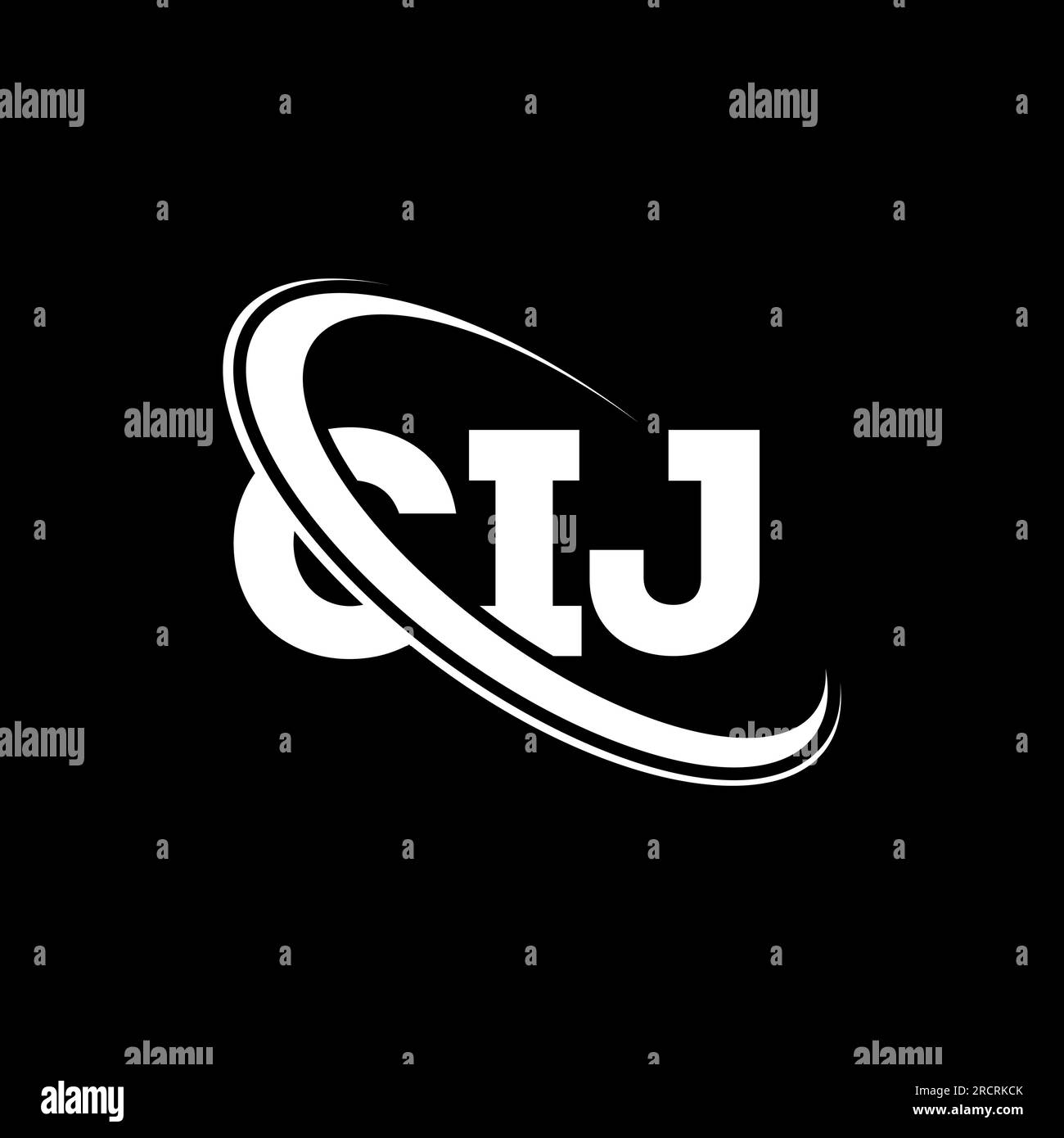 CIJ logo. CIJ letter. CIJ letter logo design. Initials CIJ logo linked ...