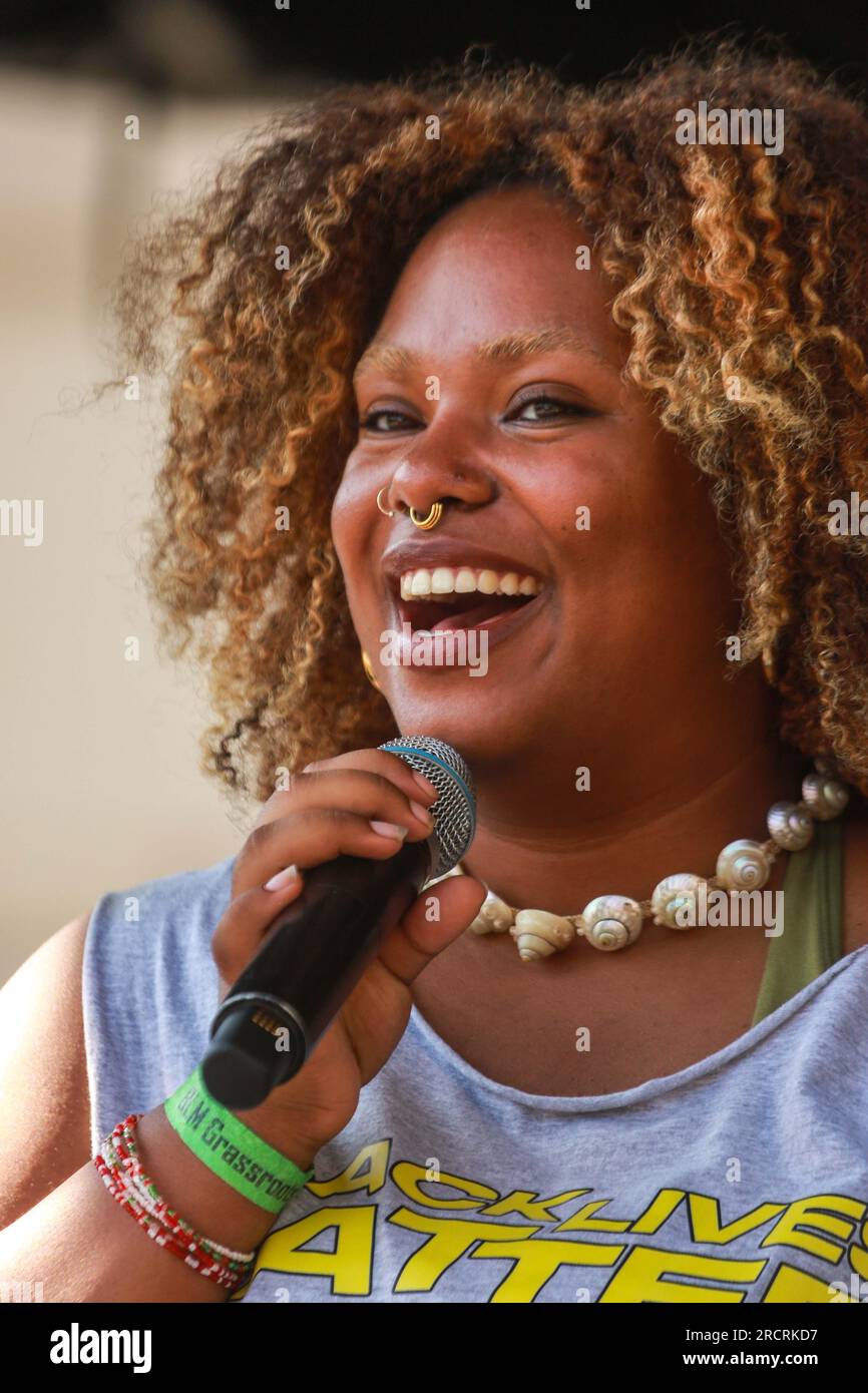 July 15, 2023, Los Angeles, California, USA: Thandiwe having a ...