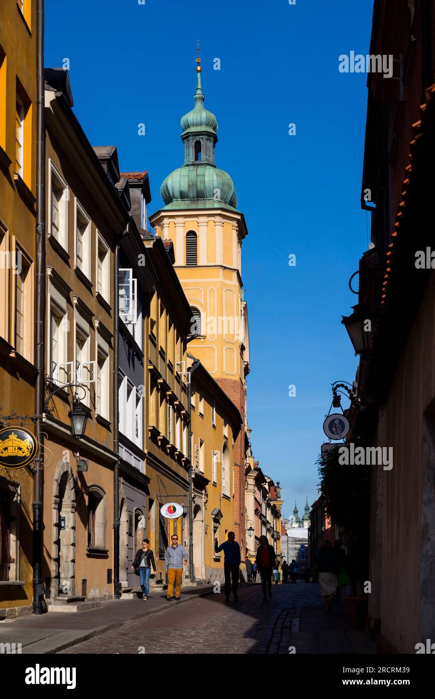 Warsaw, Poland, Piwna Street Stock Photo - Alamy
