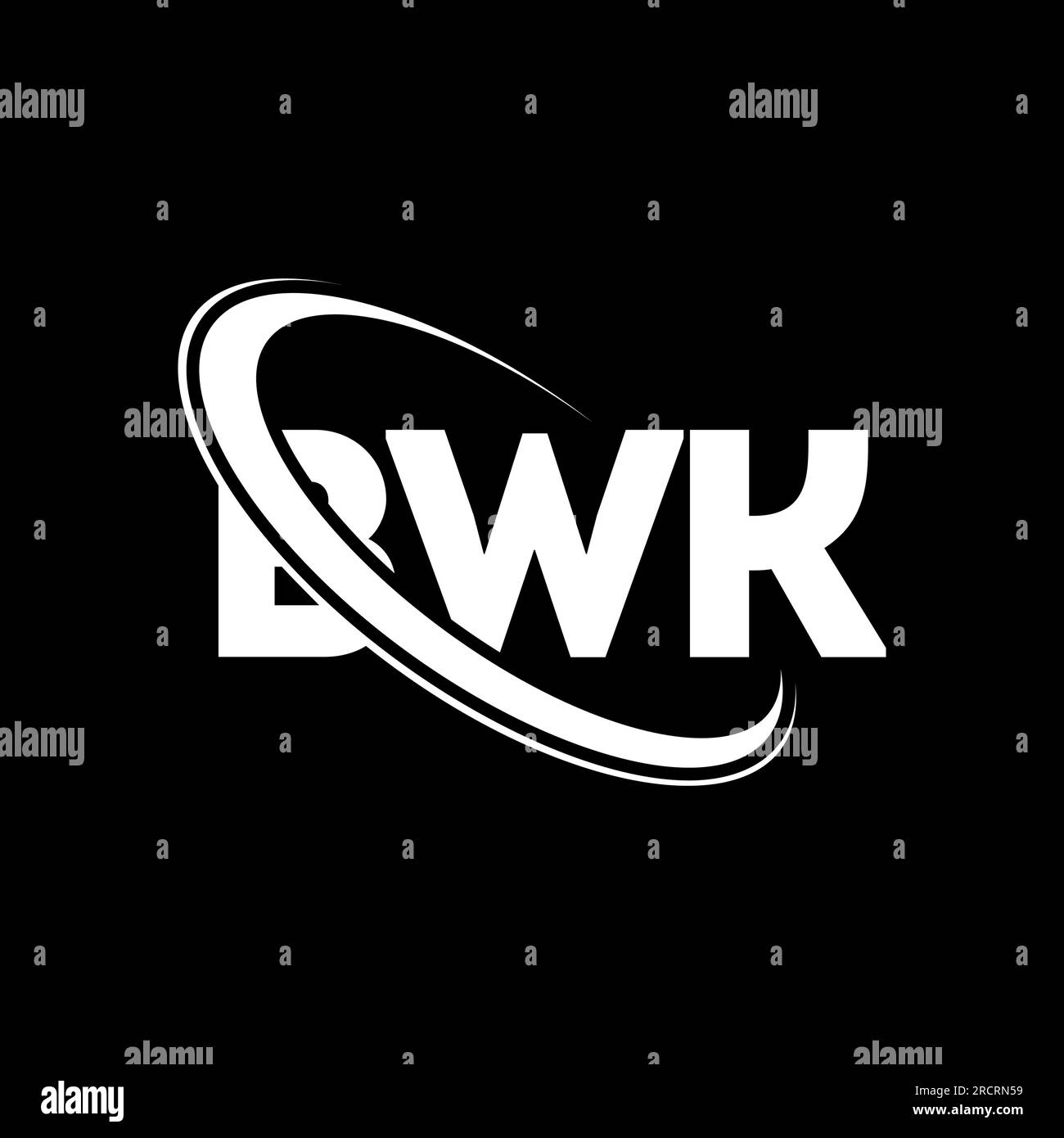 Bwk logo design Stock Vector Images - Alamy