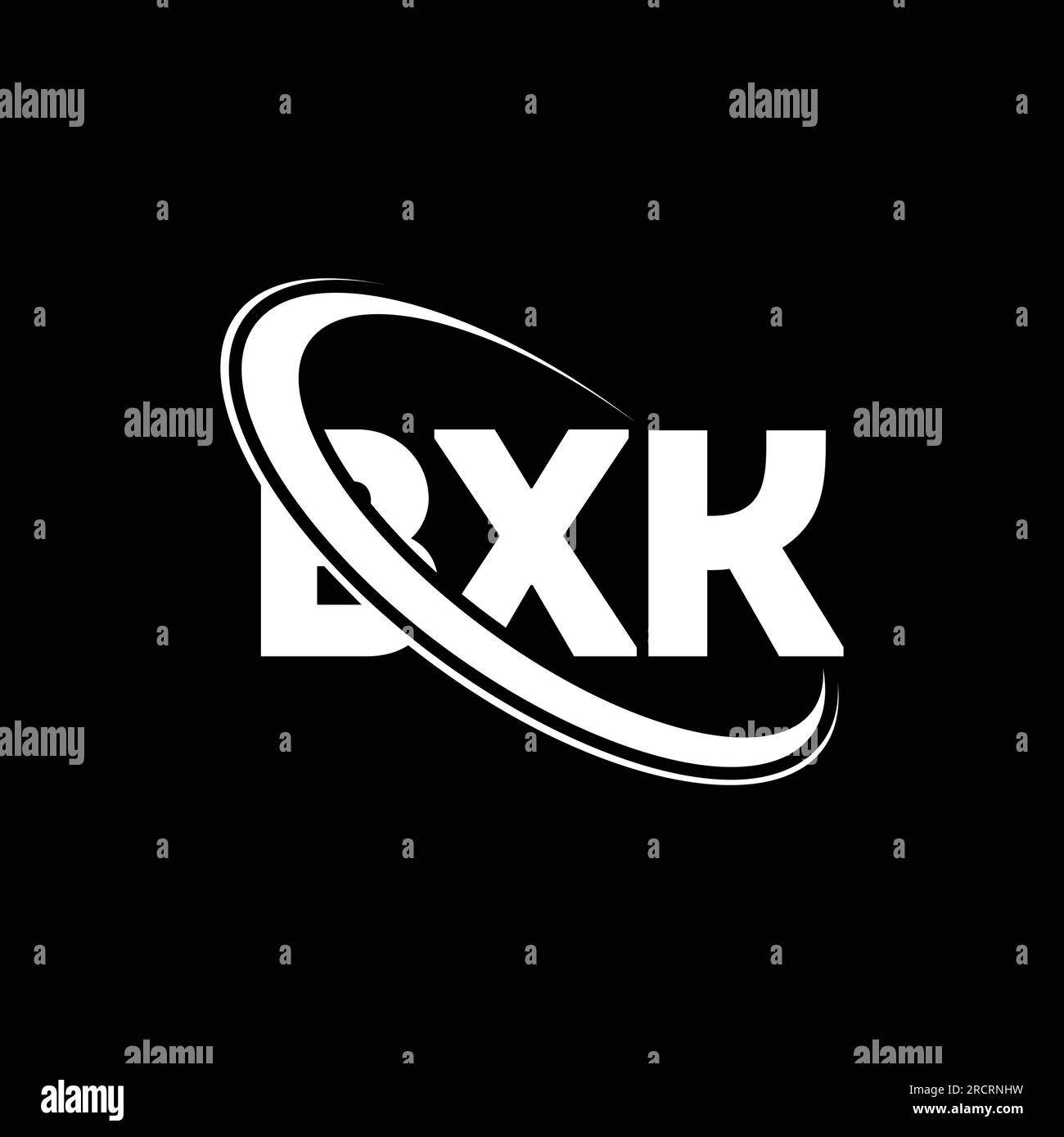 BXK logo. BXK letter. BXK letter logo design. Initials BXK logo linked with circle and uppercase ...