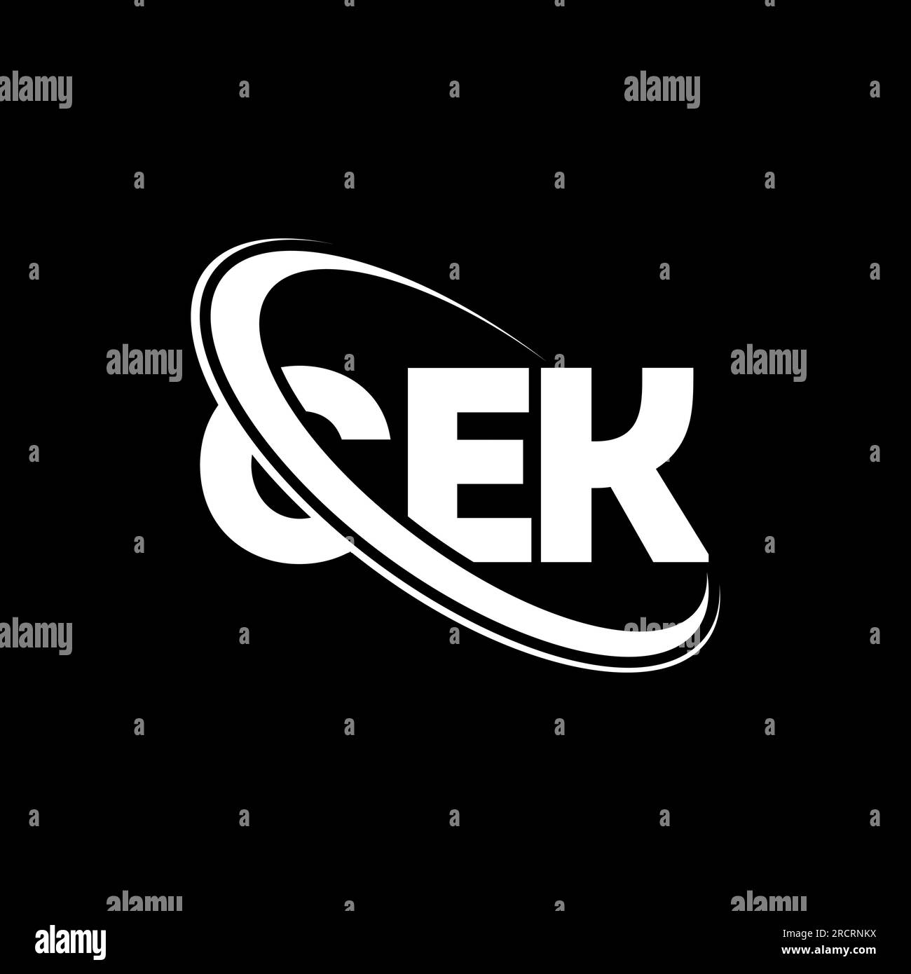 CEK logo. CEK letter. CEK letter logo design. Initials CEK logo linked ...