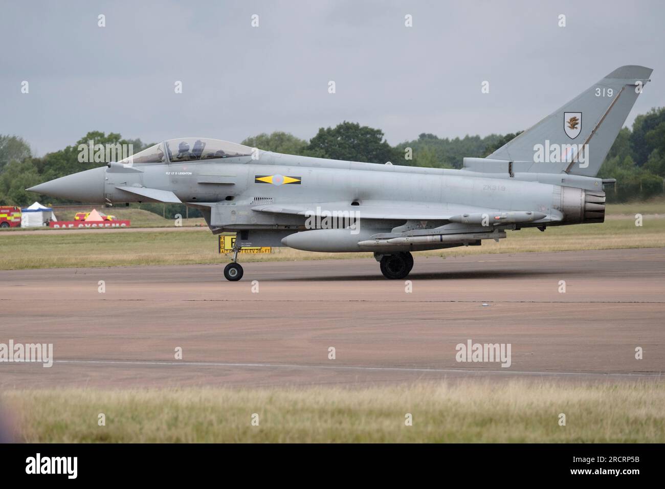 RAF FGR4 Typhoon ZK319 arrives at the 2023 Fairford International Air ...