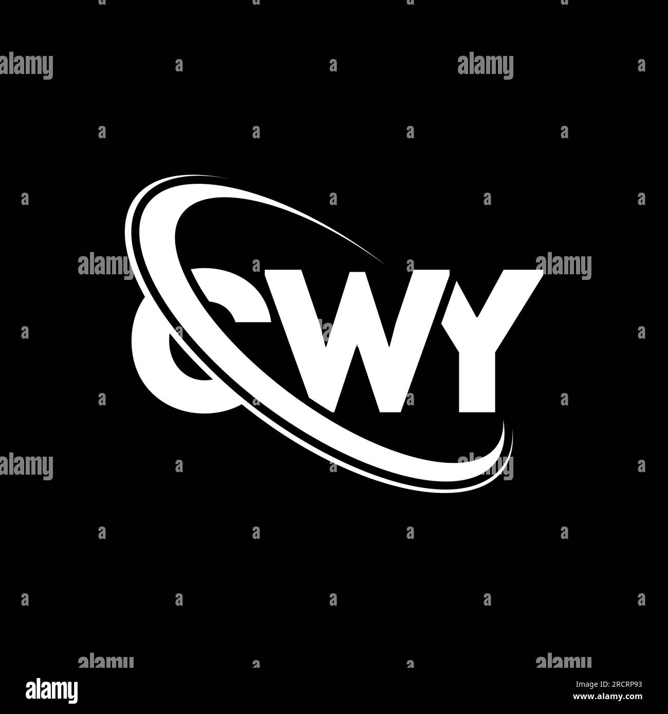 CWY logo. CWY letter. CWY letter logo design. Initials CWY logo linked with circle and uppercase ...