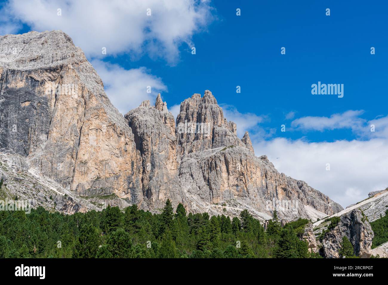 Beautiful alpine landscape near the Vajolet Towers in Trentino Alto ...