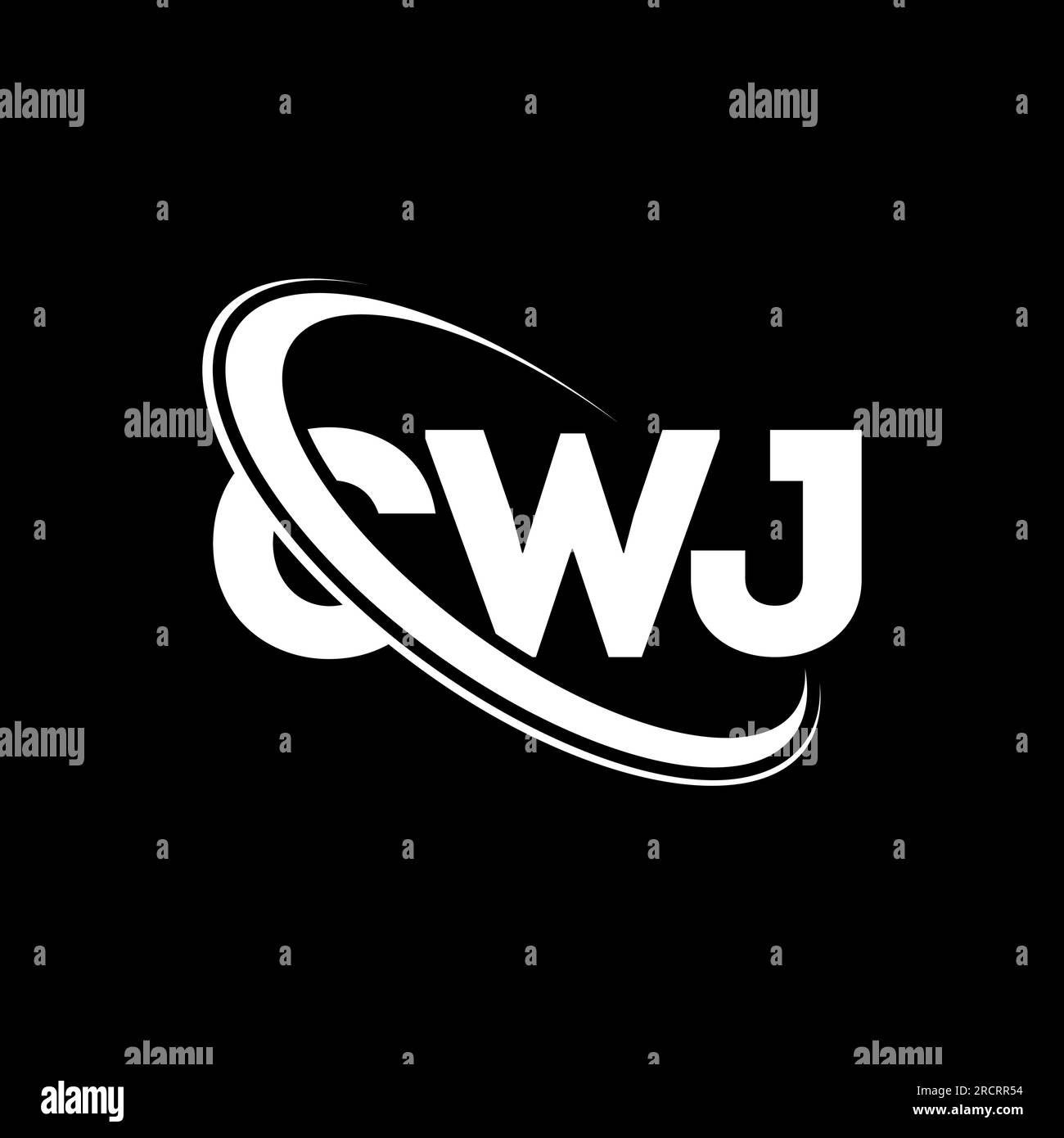 CWJ logo. CWJ letter. CWJ letter logo design. Initials CWJ logo linked ...