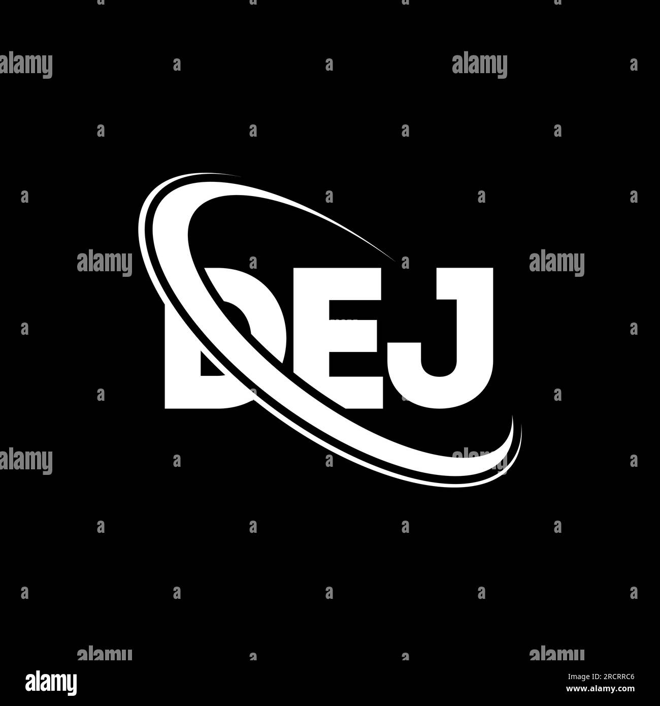 DEJ logo. DEJ letter. DEJ letter logo design. Initials DEJ logo linked ...