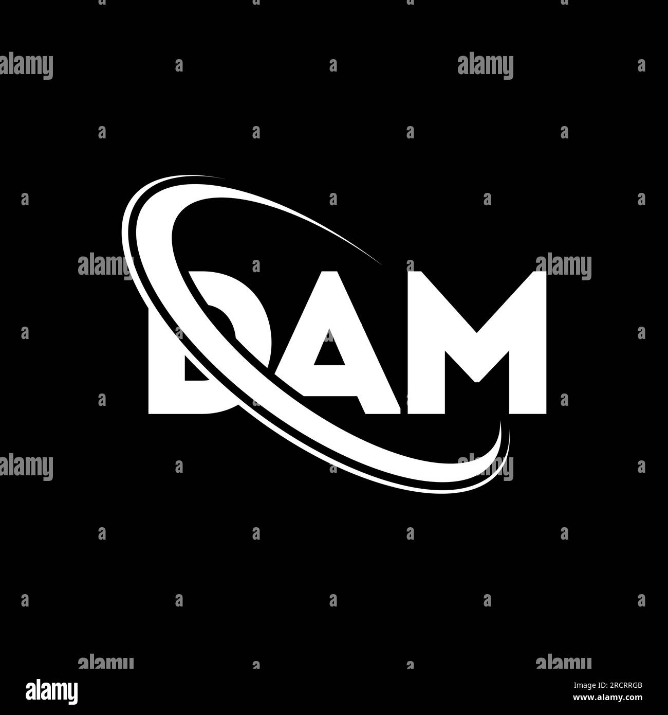 DAM logo. DAM letter. DAM letter logo design. Initials DAM logo linked ...