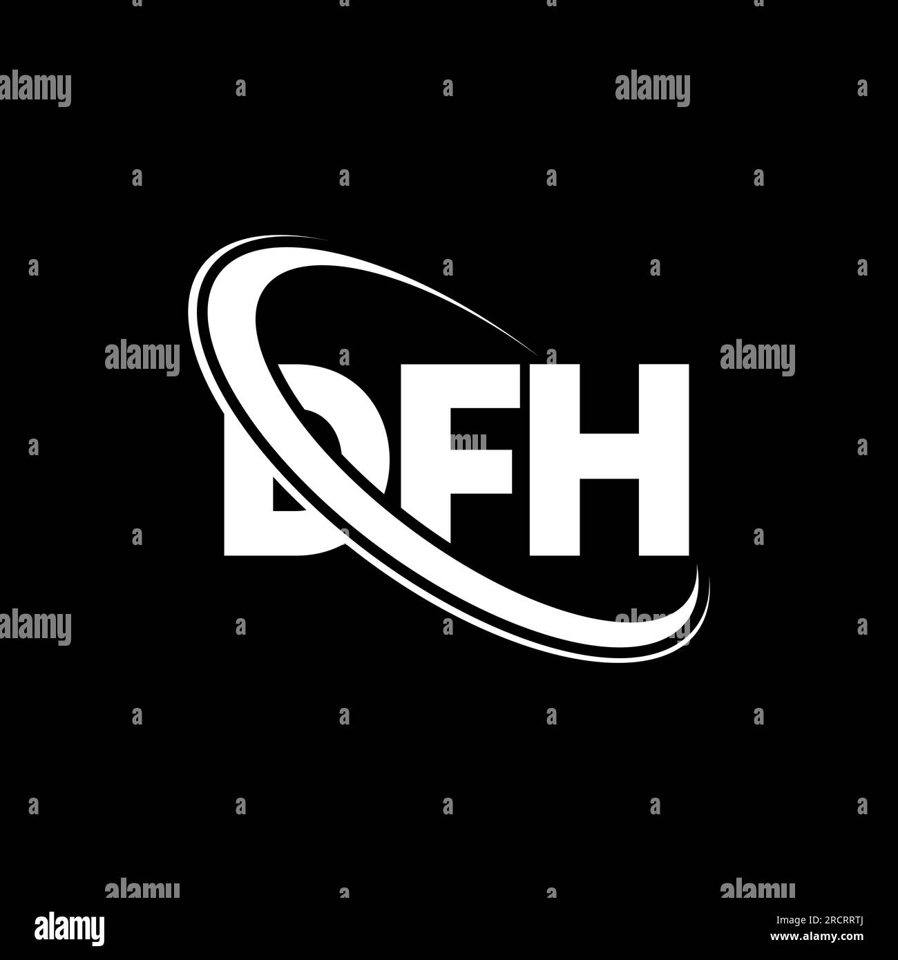 Dfh logo design hi-res stock photography and images - Alamy