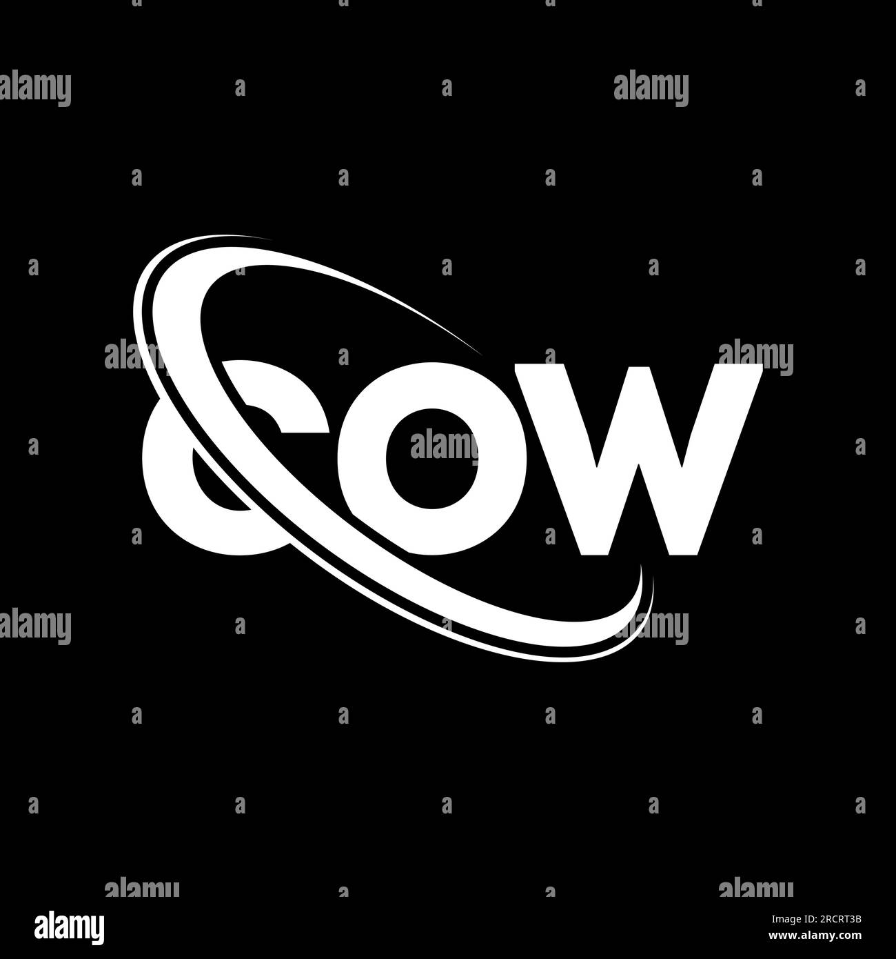 COW logo. COW letter. COW letter logo design. Initials COW logo linked ...