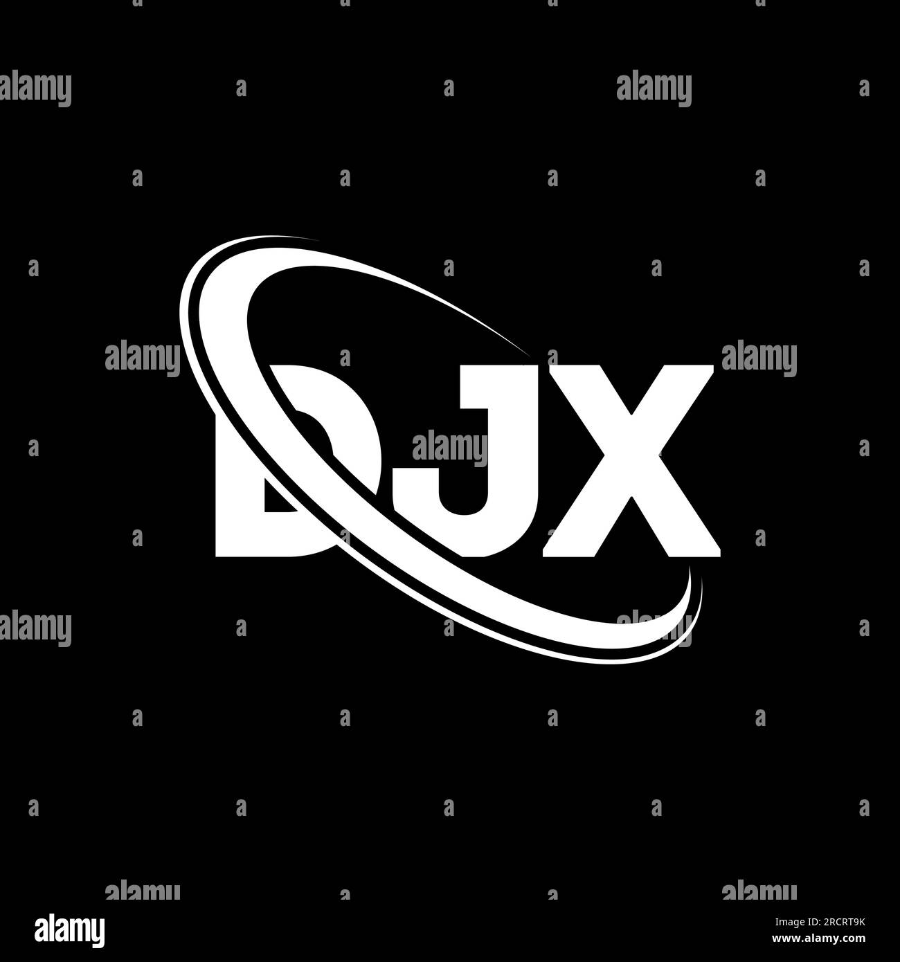 DJX logo. DJX letter. DJX letter logo design. Initials DJX logo linked ...