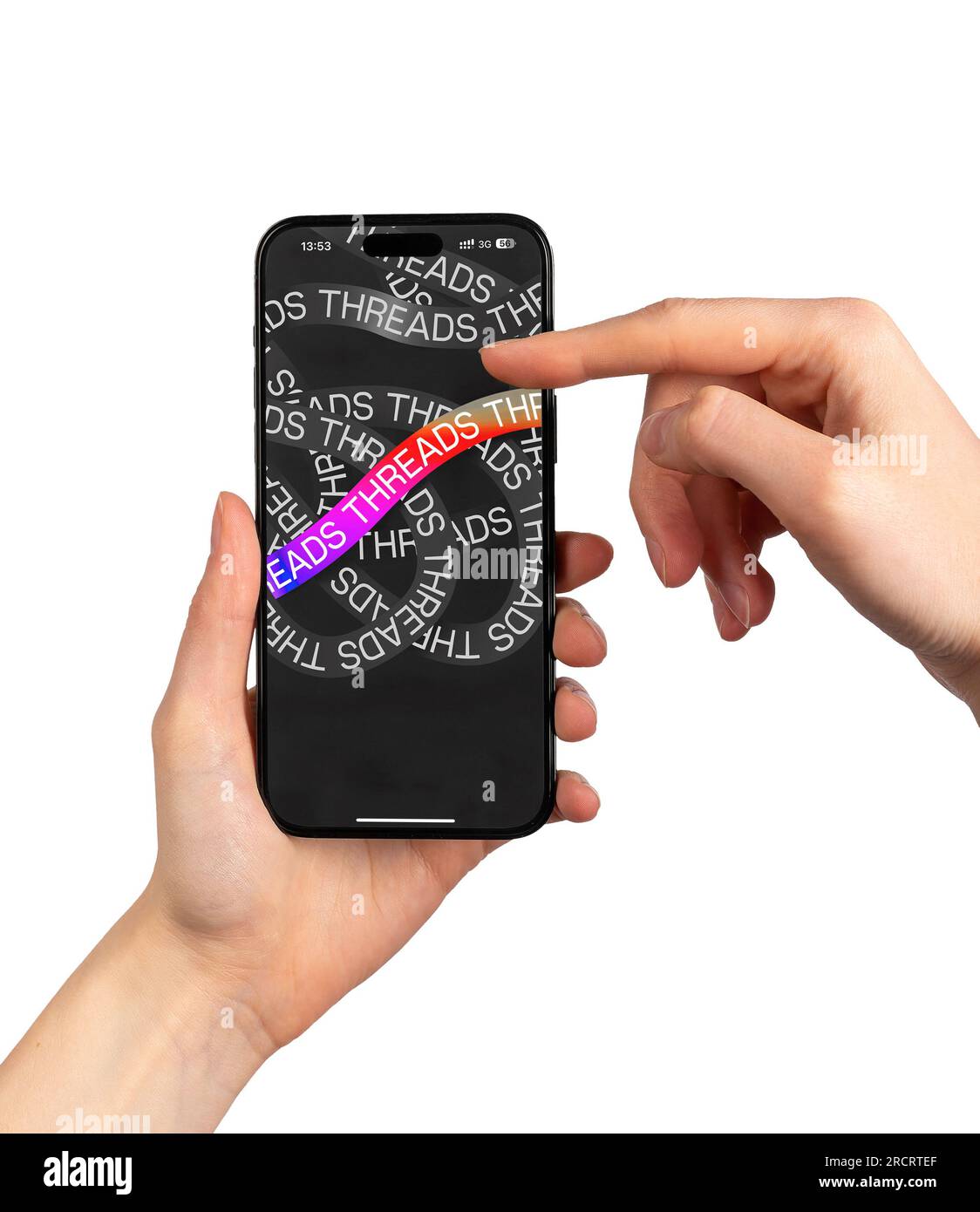 Berlin Germany July 6 2023 Threads app, mobile application interface on ...