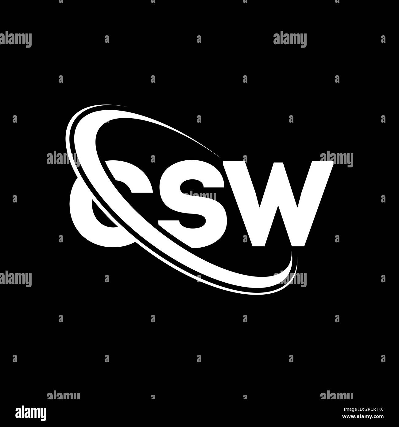 CSW logo. CSW letter. CSW letter logo design. Initials CSW logo linked ...