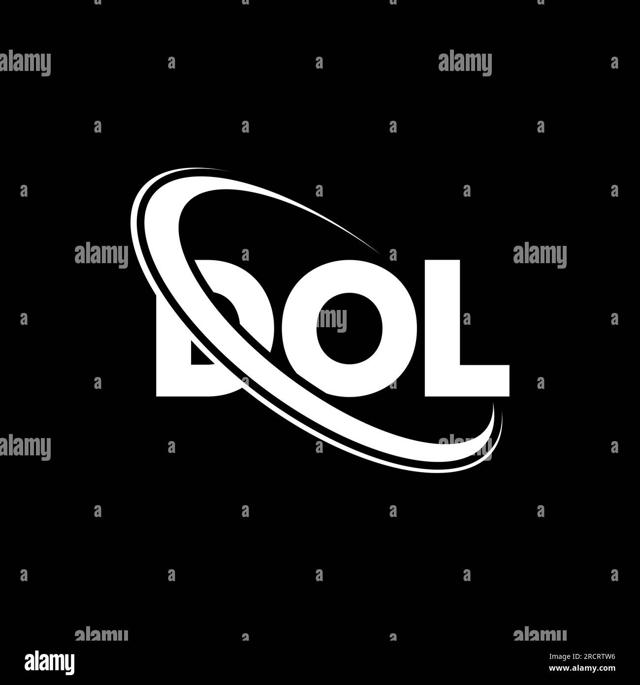 DOL logo. DOL letter. DOL letter logo design. Initials DOL logo linked ...