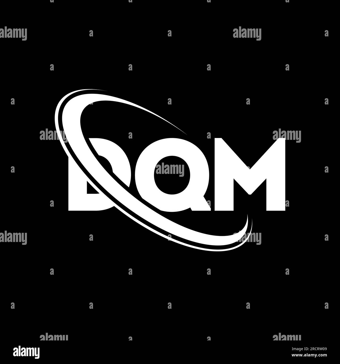 DQM logo. DQM letter. DQM letter logo design. Initials DQM logo linked ...