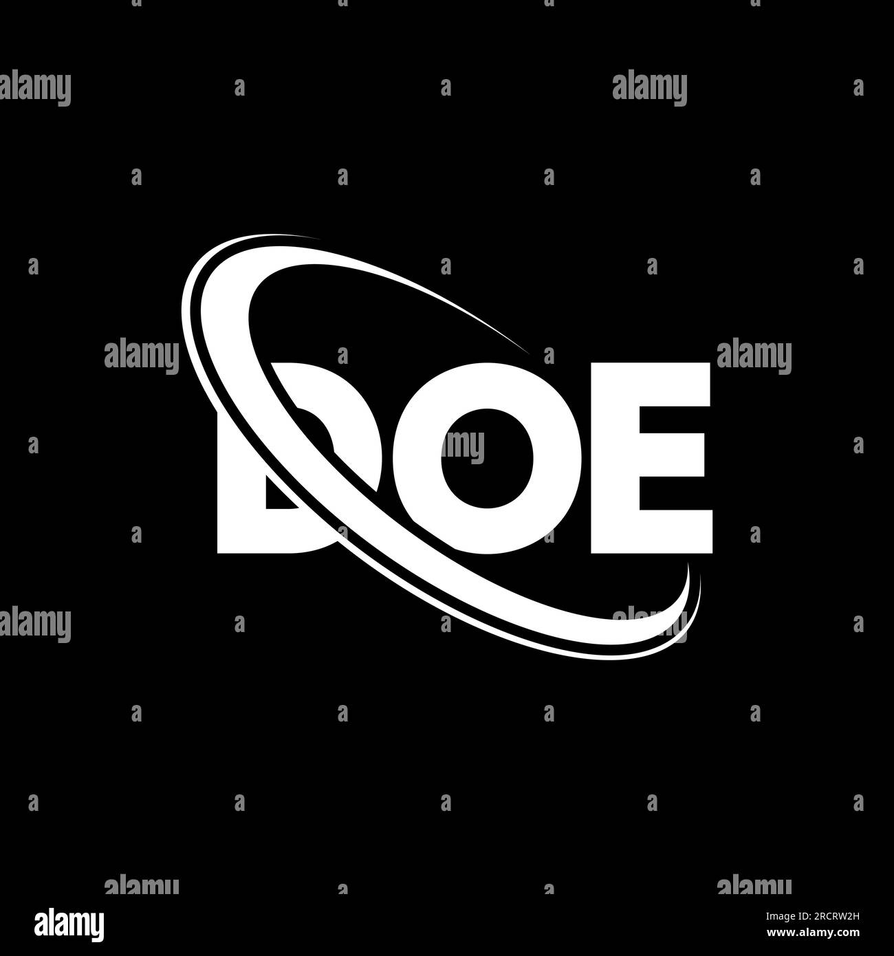 DOE logo. DOE letter. DOE letter logo design. Initials DOE logo linked ...