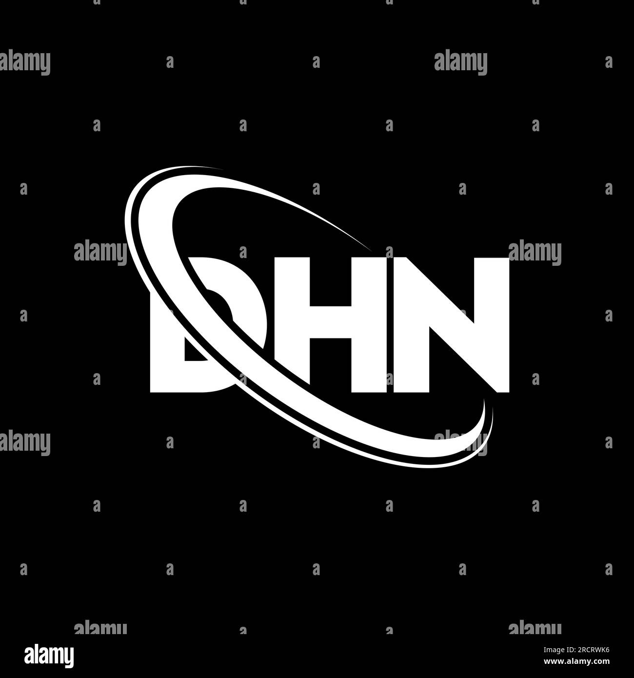 DHN logo. DHN letter. DHN letter logo design. Initials DHN logo linked ...