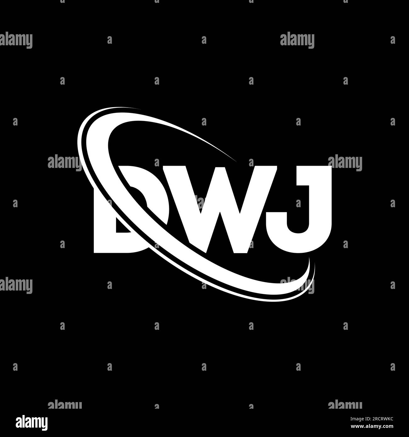 Dwj letter Stock Vector Images - Alamy