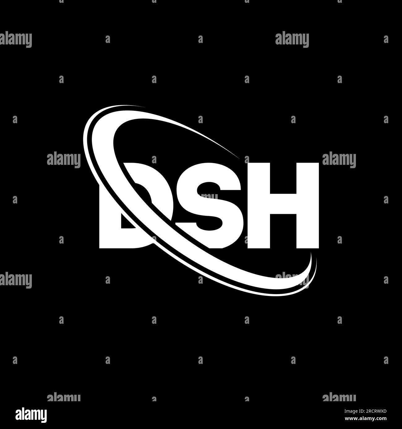 DSH logo. DSH letter. DSH letter logo design. Initials DSH logo linked ...