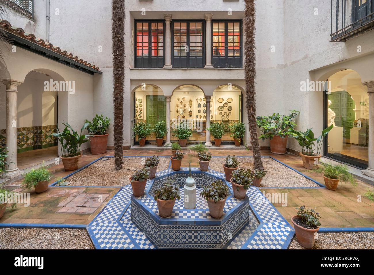 the backyard, Sorolla Museum, Madrid, Comunità de Madrid, Spain Stock ...