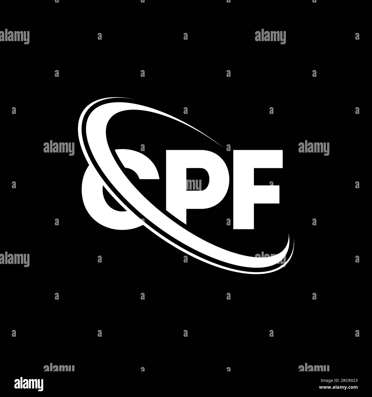CPF logo. CPF letter. CPF letter logo design. Initials CPF logo linked with circle and uppercase ...
