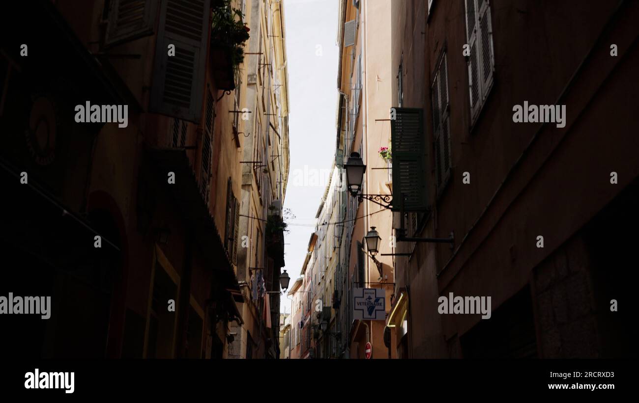 NICE, FRANCE - CIRCA MARCH, 2023: Old town of Nice, France in the ...