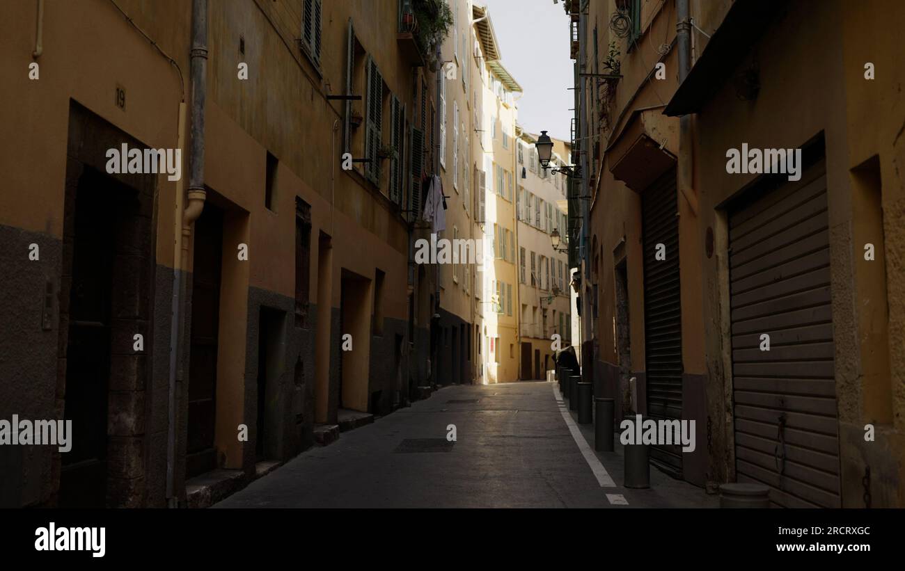 NICE, FRANCE - CIRCA MARCH, 2023: Old town of Nice, France in the ...