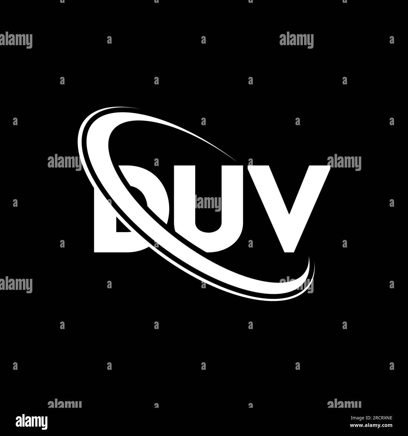 DUV logo. DUV letter. DUV letter logo design. Initials DUV logo linked with circle and uppercase ...