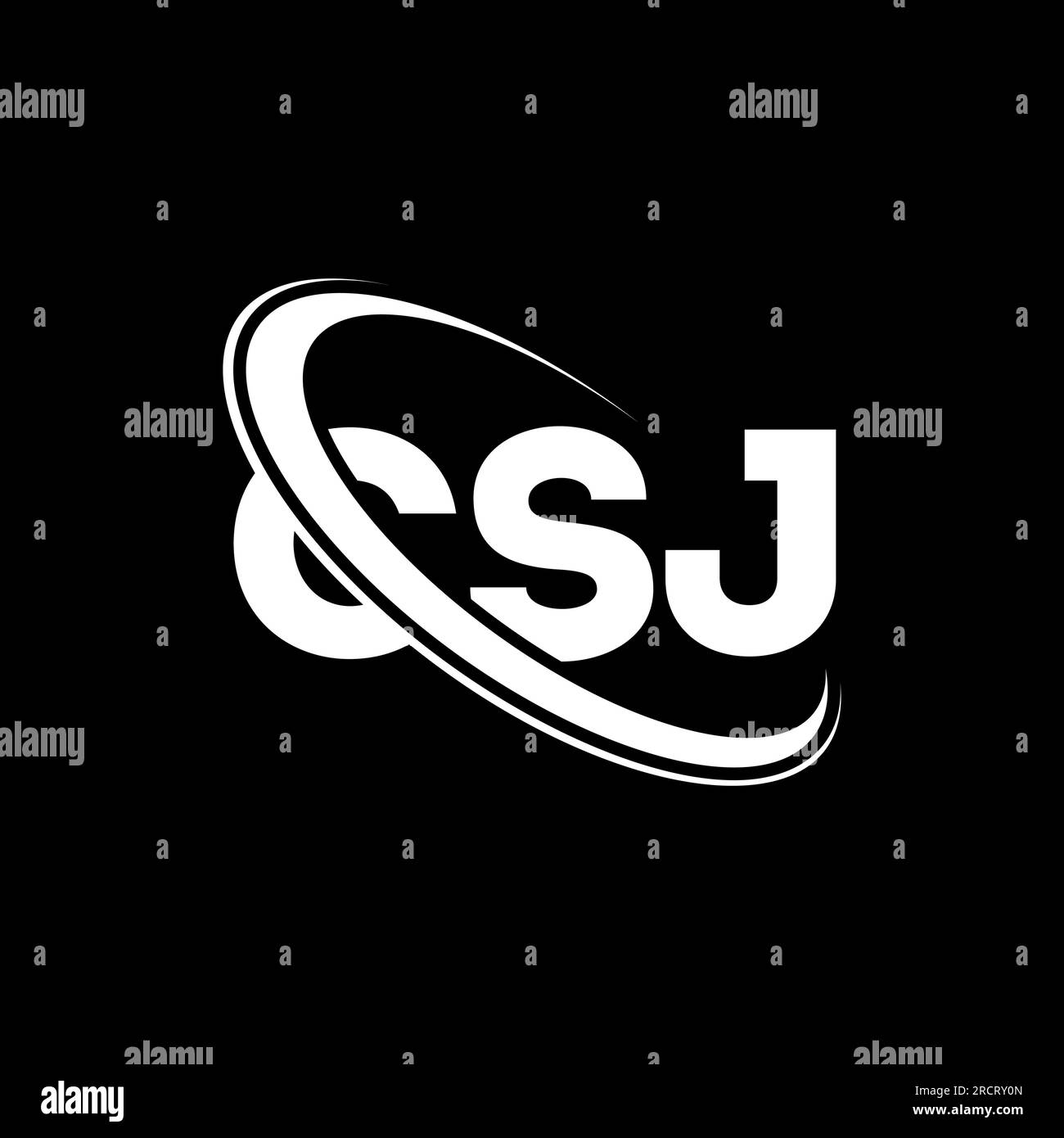 CSJ logo. CSJ letter. CSJ letter logo design. Initials CSJ logo linked with circle and uppercase ...