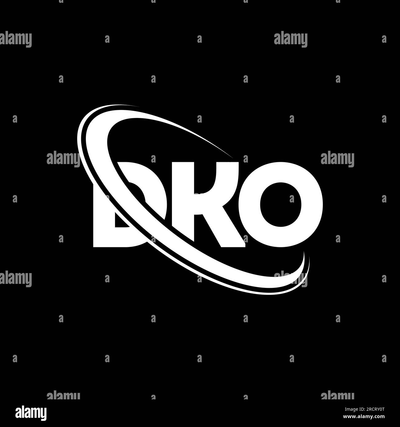 DKO logo. DKO letter. DKO letter logo design. Initials DKO logo linked ...
