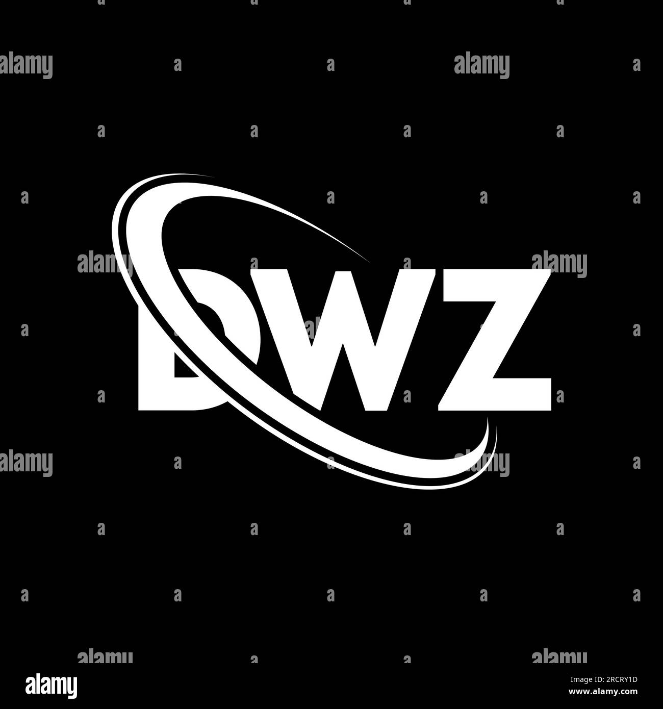 DWZ logo. DWZ letter. DWZ letter logo design. Initials DWZ logo linked with circle and uppercase ...